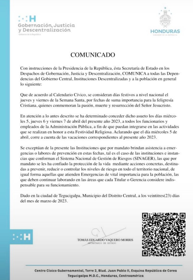 Conozca los días de asueto en esta semana santa para los empleados ...